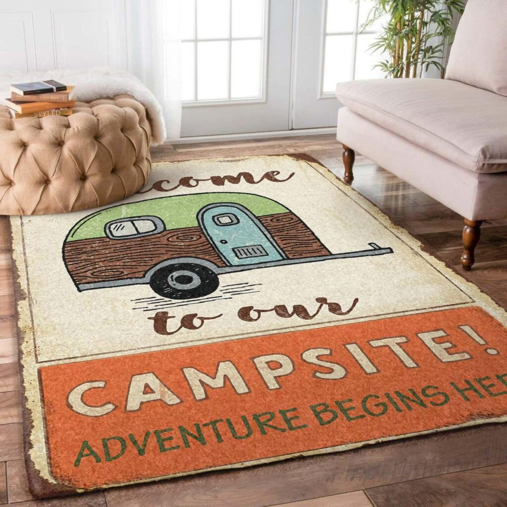Camper Rug - Unique Anime Apparel for Fans
