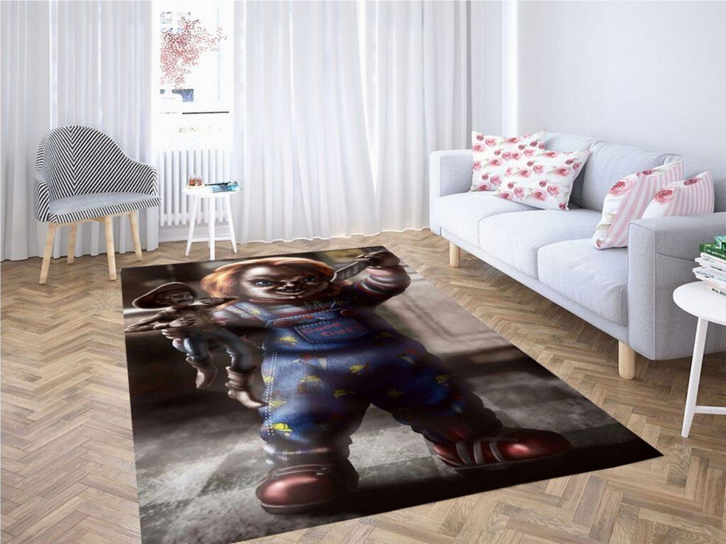 Chucky Wallpaper Living Room Modern Carpet Rug - Unique Anime Apparel ...