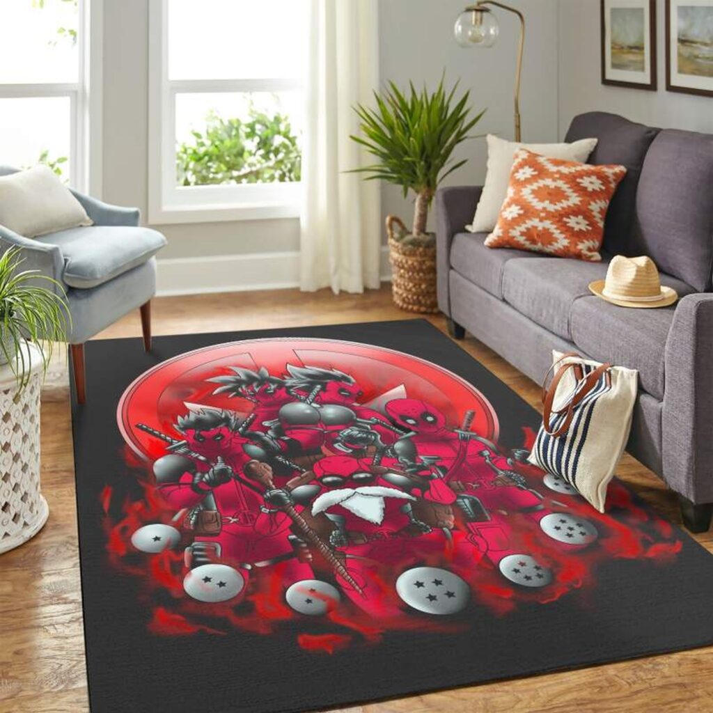 Dragon Ball Deadpool Carpet Area Rug - Unique Anime Apparel for Fans