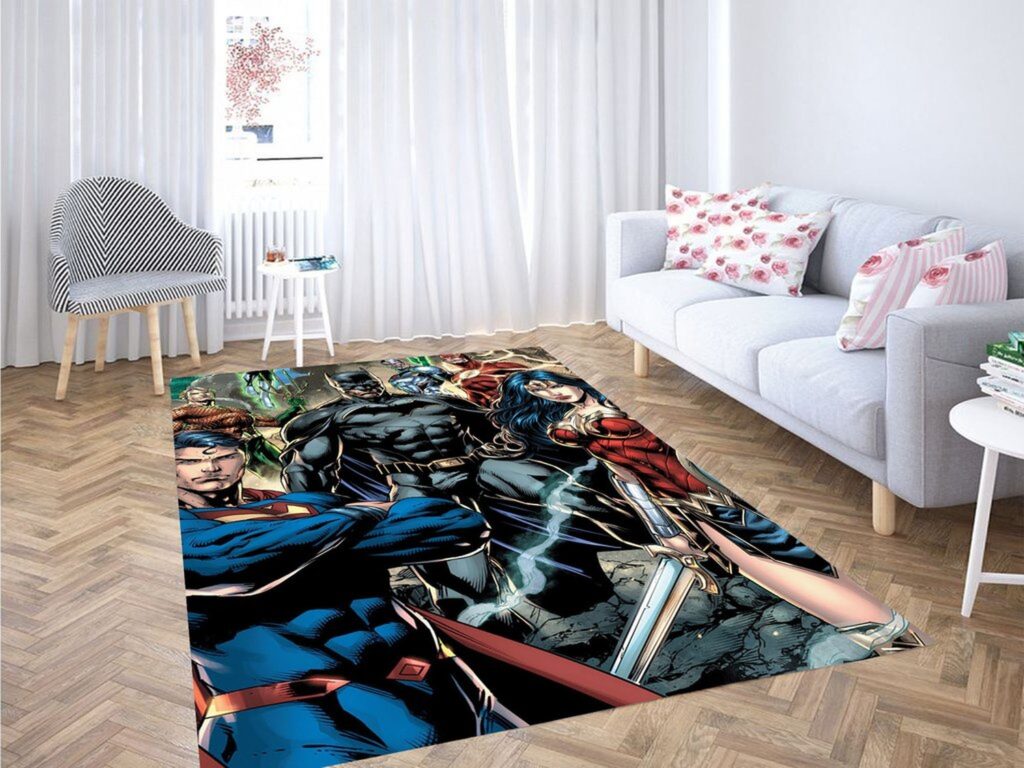 Great Character Justice League Comic Living Room Modern Carpet Rug ...