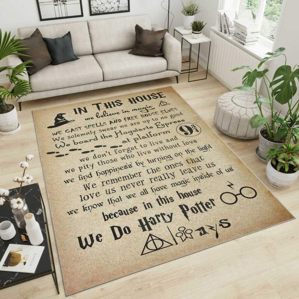 Harry Potter Area Rug - Unique Anime Apparel for Fans
