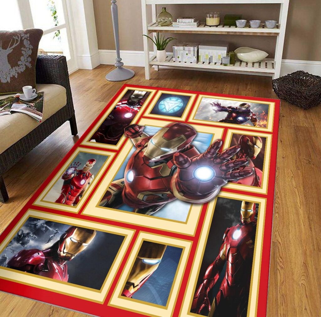 Iron Man Marvel Avengers Superheroes Lover Decorative Floor Rug ...