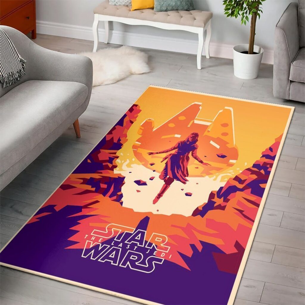 Last Jedi Star Wars Rug – Custom Size And Printing - Unique Anime ...