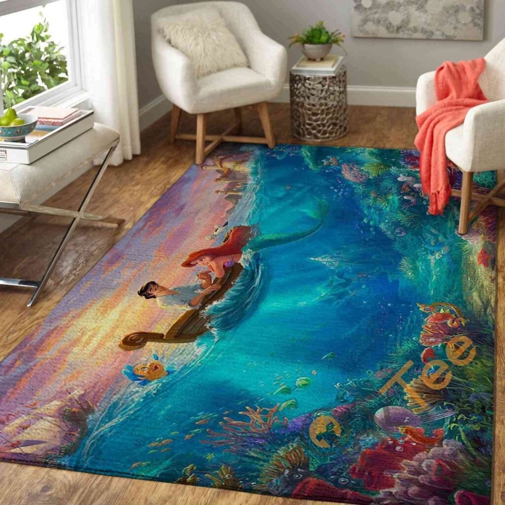Little Mermaid Area Rug - Unique Anime Apparel for Fans