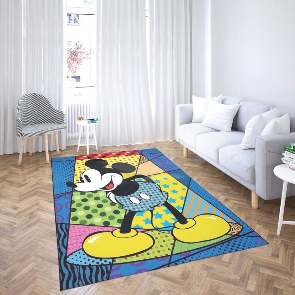 Mickey Mouse Disney Love Decorative Floor Rug - Unique Anime Apparel ...