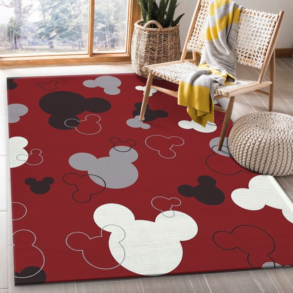 Mickey Mouse Head Rug - Unique Anime Apparel for Fans
