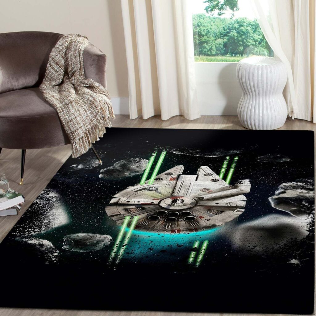 Millennium Falcon Star Wars Movies Rugs – Custom Size And Printing ...