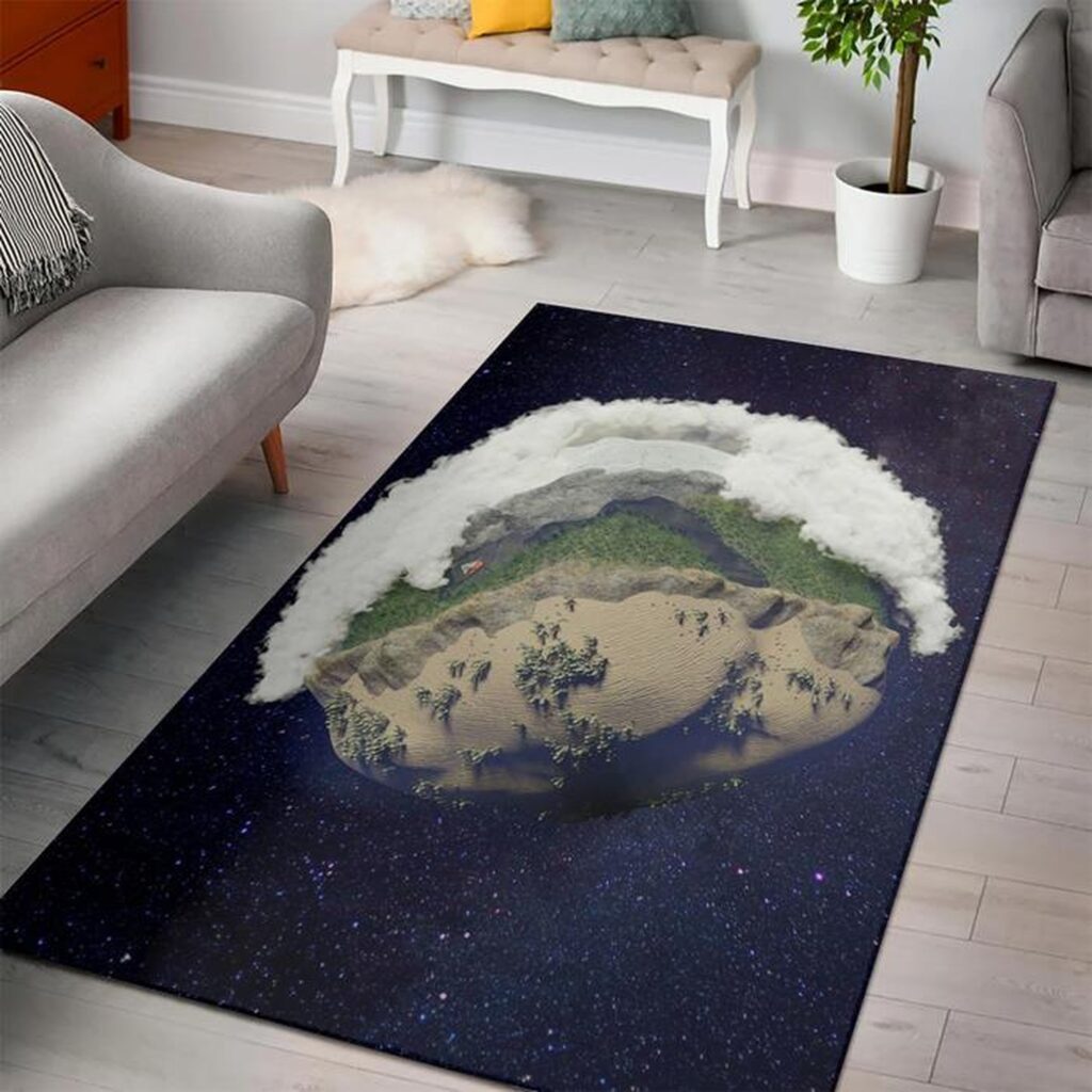 Minecraft Earth Cube Rug - Unique Anime Apparel for Fans