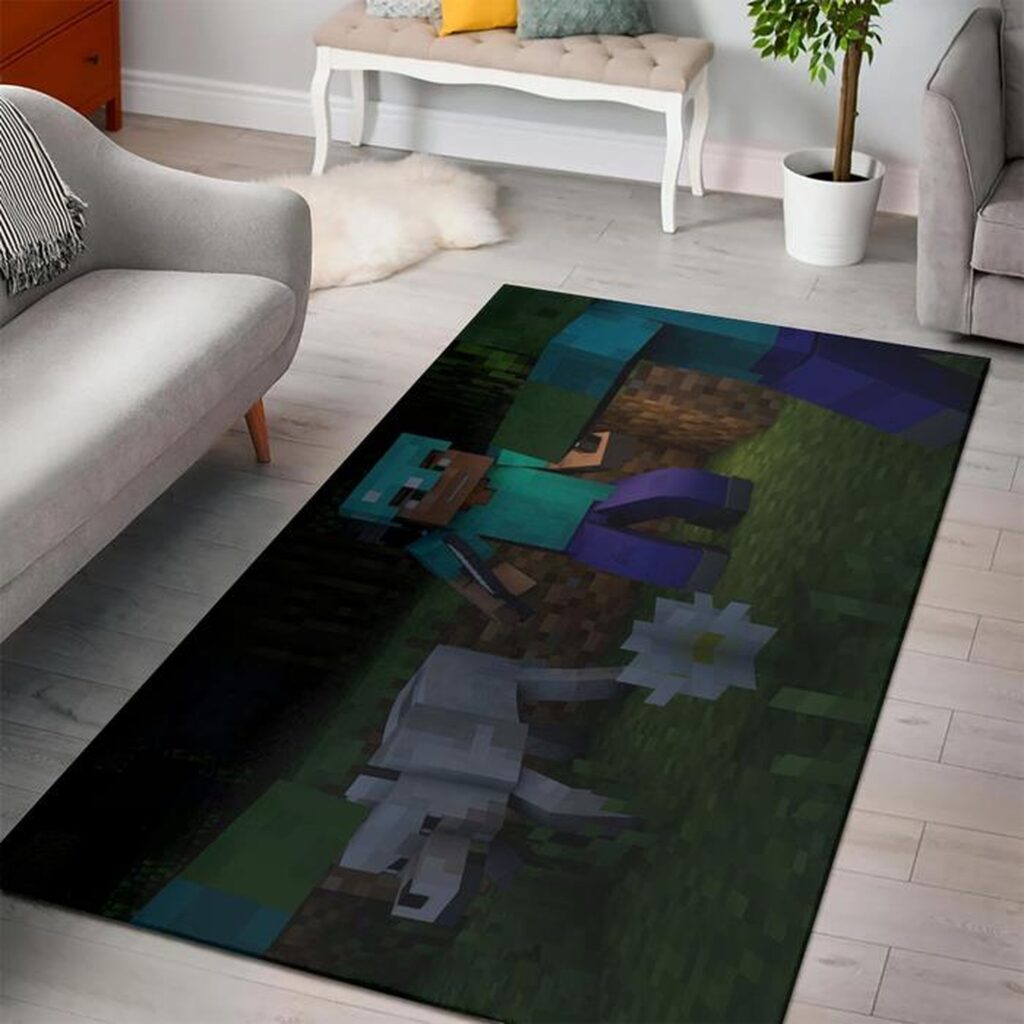 Minecraft Fun Rug - Unique Anime Apparel for Fans