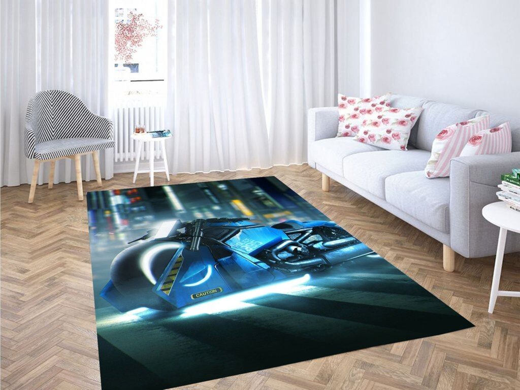 Motorcycle Cyberpunk 2077 Living Room Modern Carpet Rug - Unique Anime ...