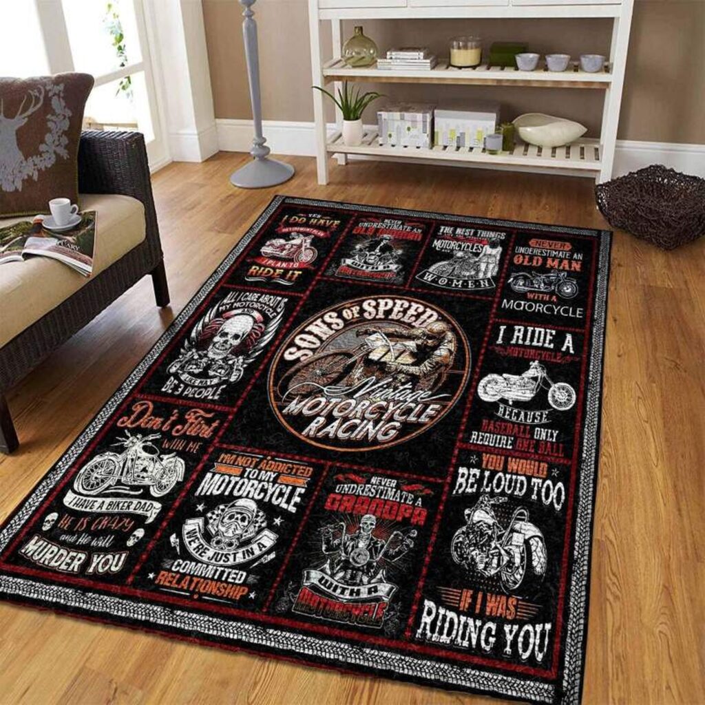 Motorcycle Rug - Unique Anime Apparel for Fans