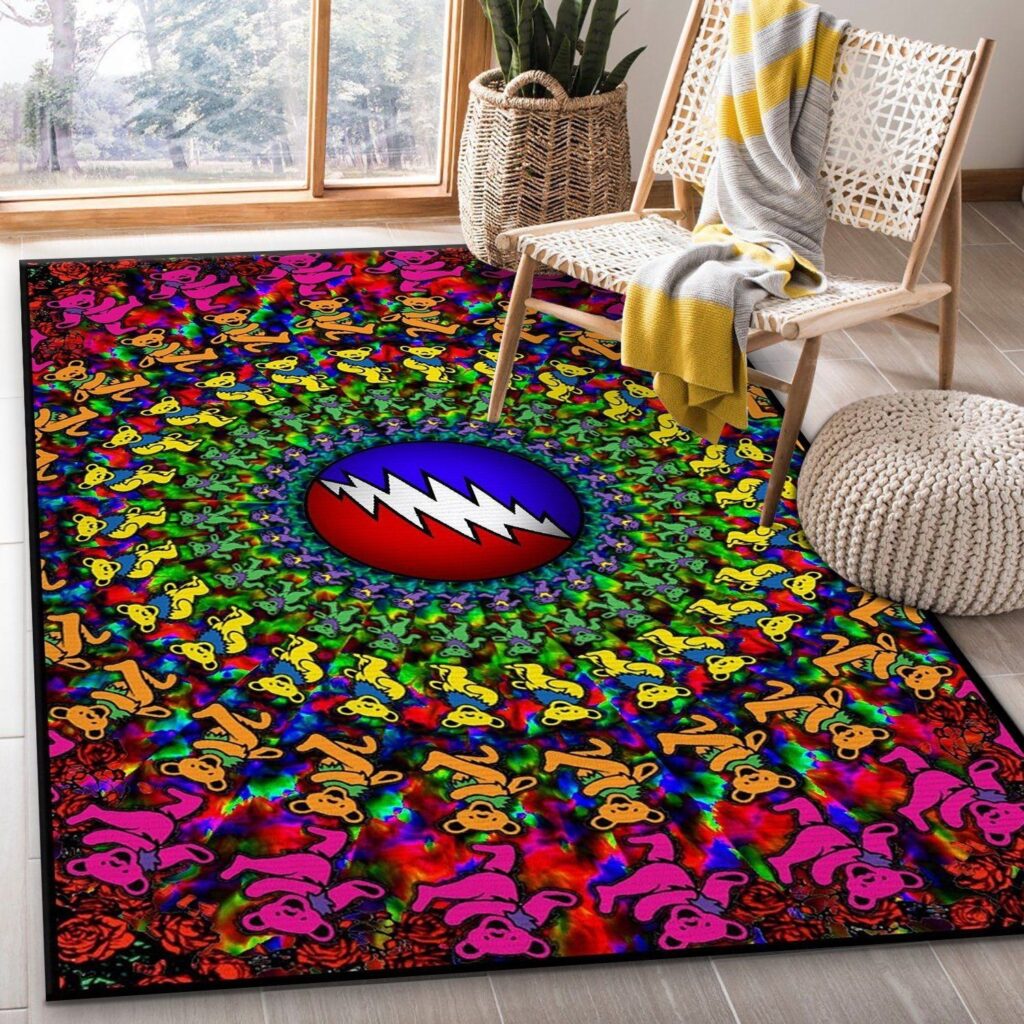 Music Grateful Dead Rug - Unique Anime Apparel for Fans