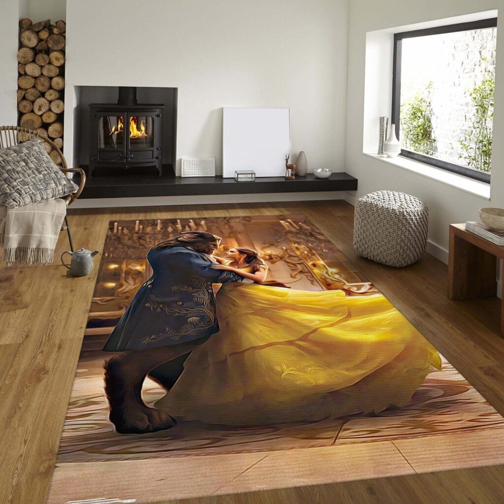 Princess Belle Rug - Unique Anime Apparel for Fans