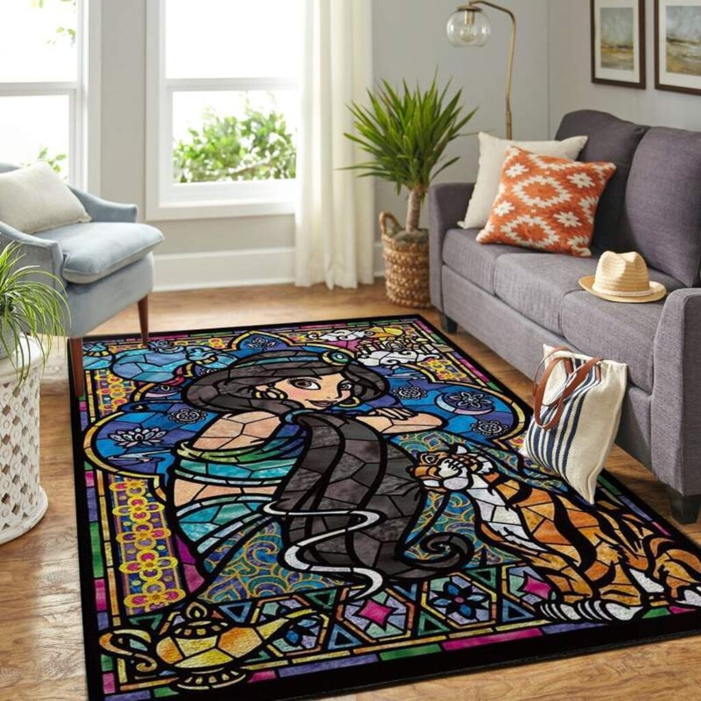 Princess Jasmine Aladdin Disney Area Rug - Unique Anime Apparel for Fans