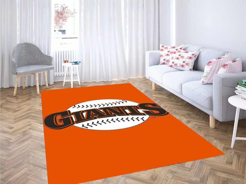 San Francisco Giants Wallpaper Living Room Modern Carpet Rug - Unique ...