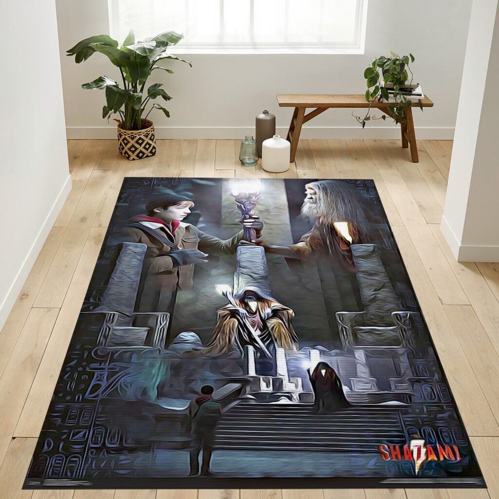 Shazam The Wizard Rug - Unique Anime Apparel for Fans
