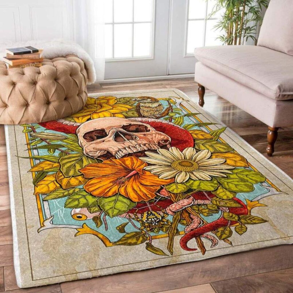Skull Rug - Unique Anime Apparel for Fans