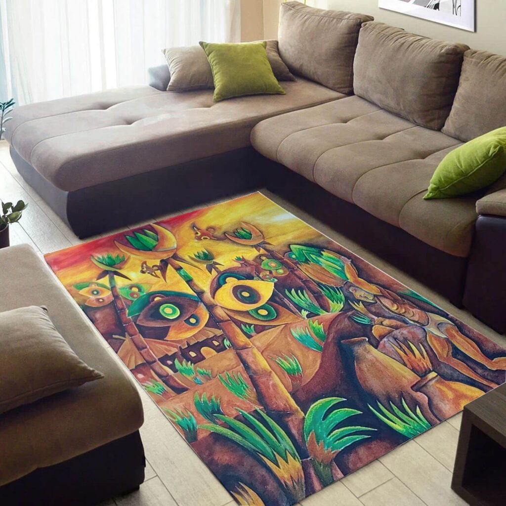 Trendy African American Fancy Afrocentric Melanin Afro Woman Large ...