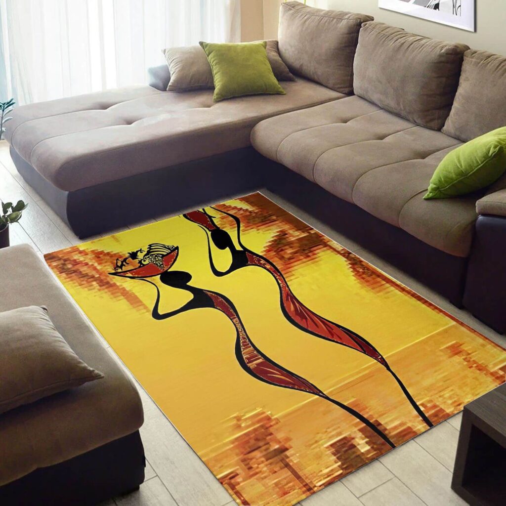 Trendy African American Fancy Themed Girl Carpet Inspired Home Rug ...