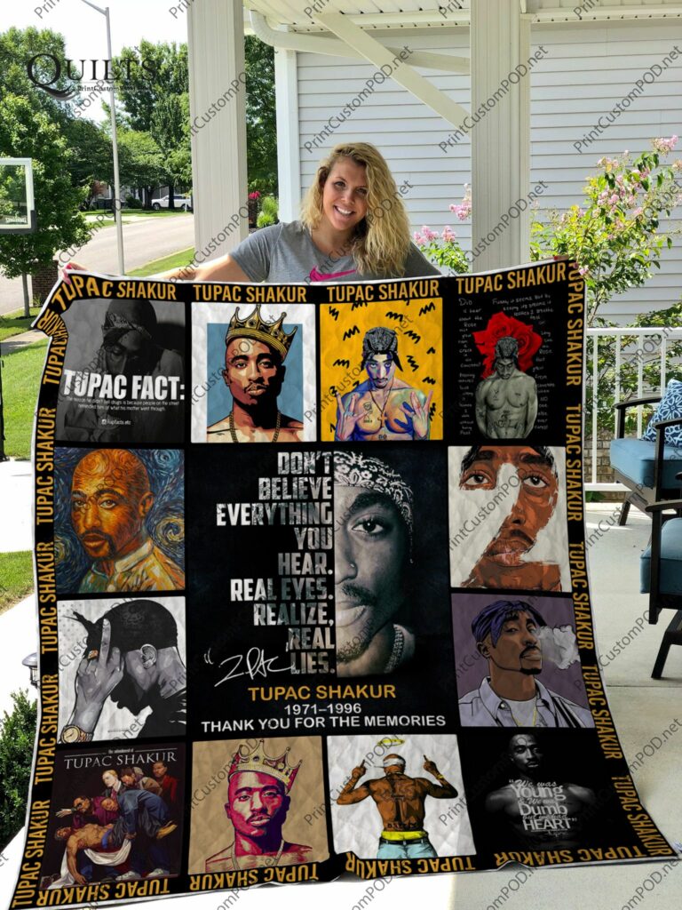 Tupac Shakur Quilt Gift Ideas For Fans on Christmas - Unique Anime ...