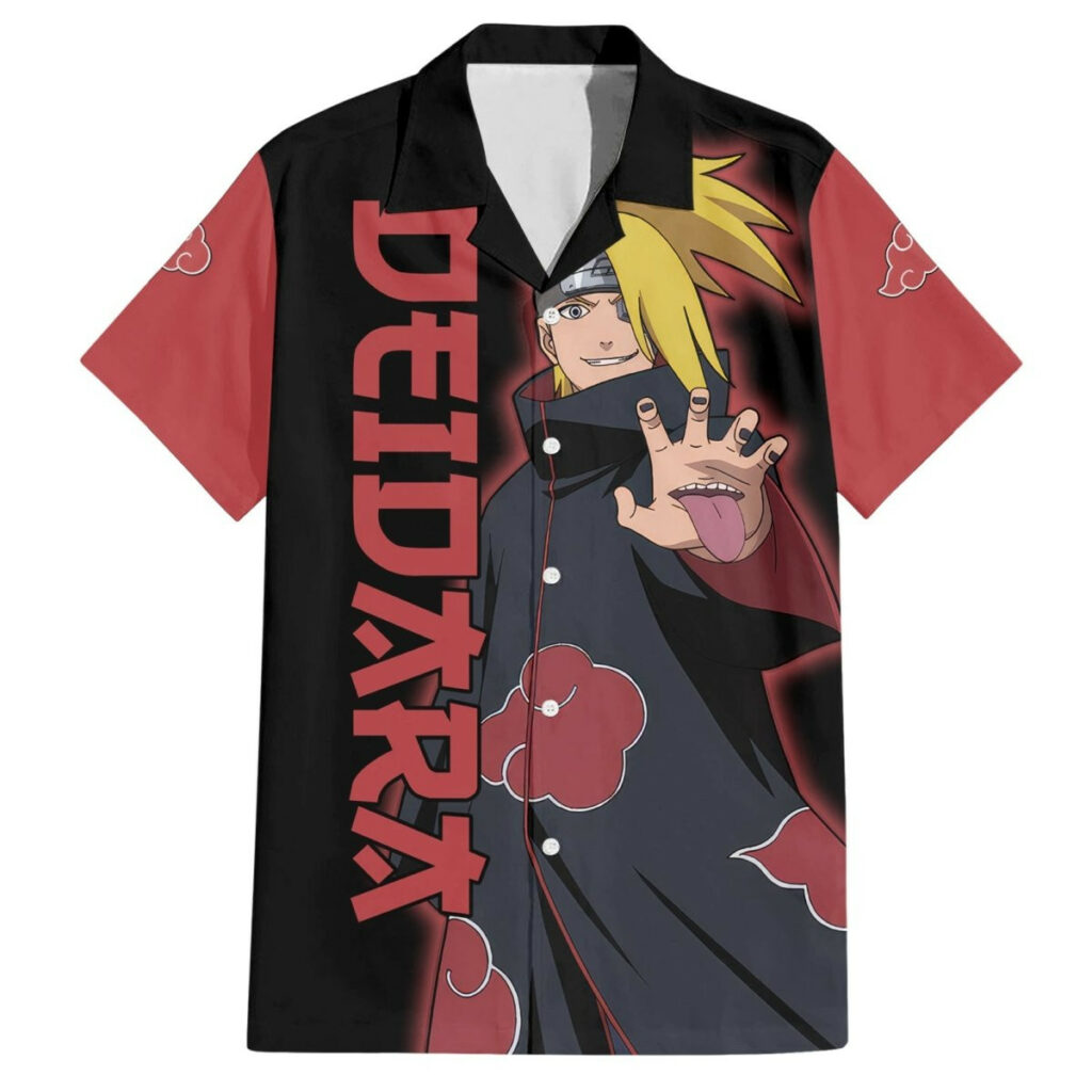 Akatsuki Deidara Hawaiian Shirt Naruto - Unique Anime Apparel for Fans