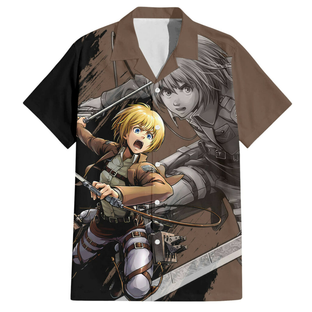 Armin Arler Hawaiian Shirt Attack On Titan - Unique Anime Apparel for Fans