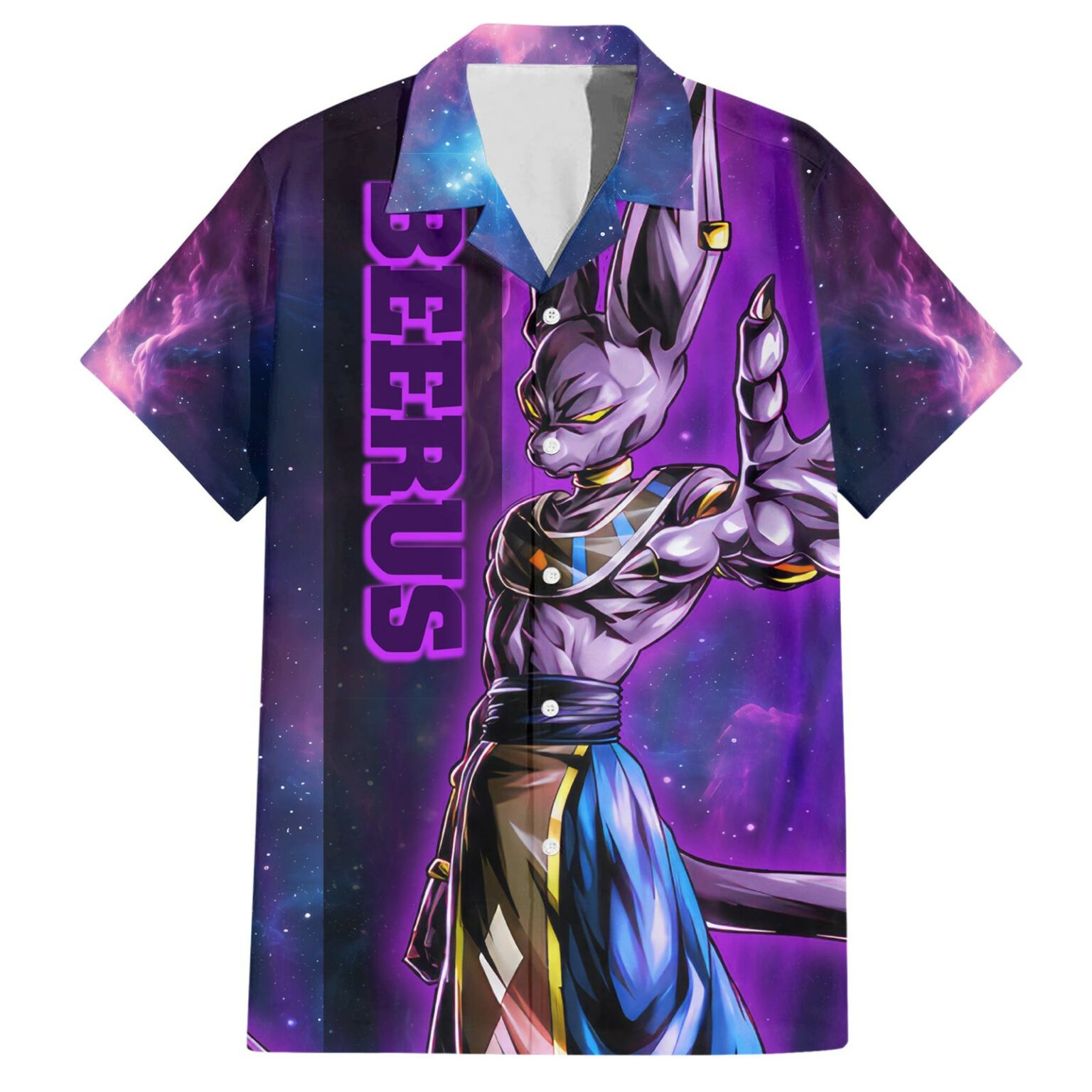 Beerus - Dragon Ball Hawaiian Shirt - Unique Anime Apparel for Fans