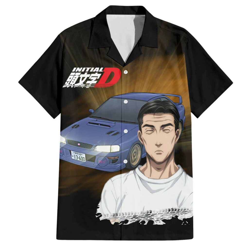Bunta Fujiwara Initial D Hawaiian Shirt Manga Mix Anime - Unique Anime ...