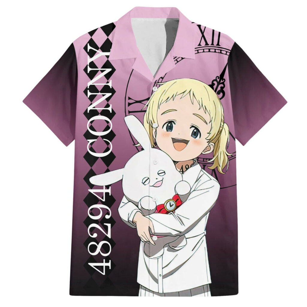 Conny Hawaiian Shirt The Promised Neverland - Unique Anime Apparel for Fans