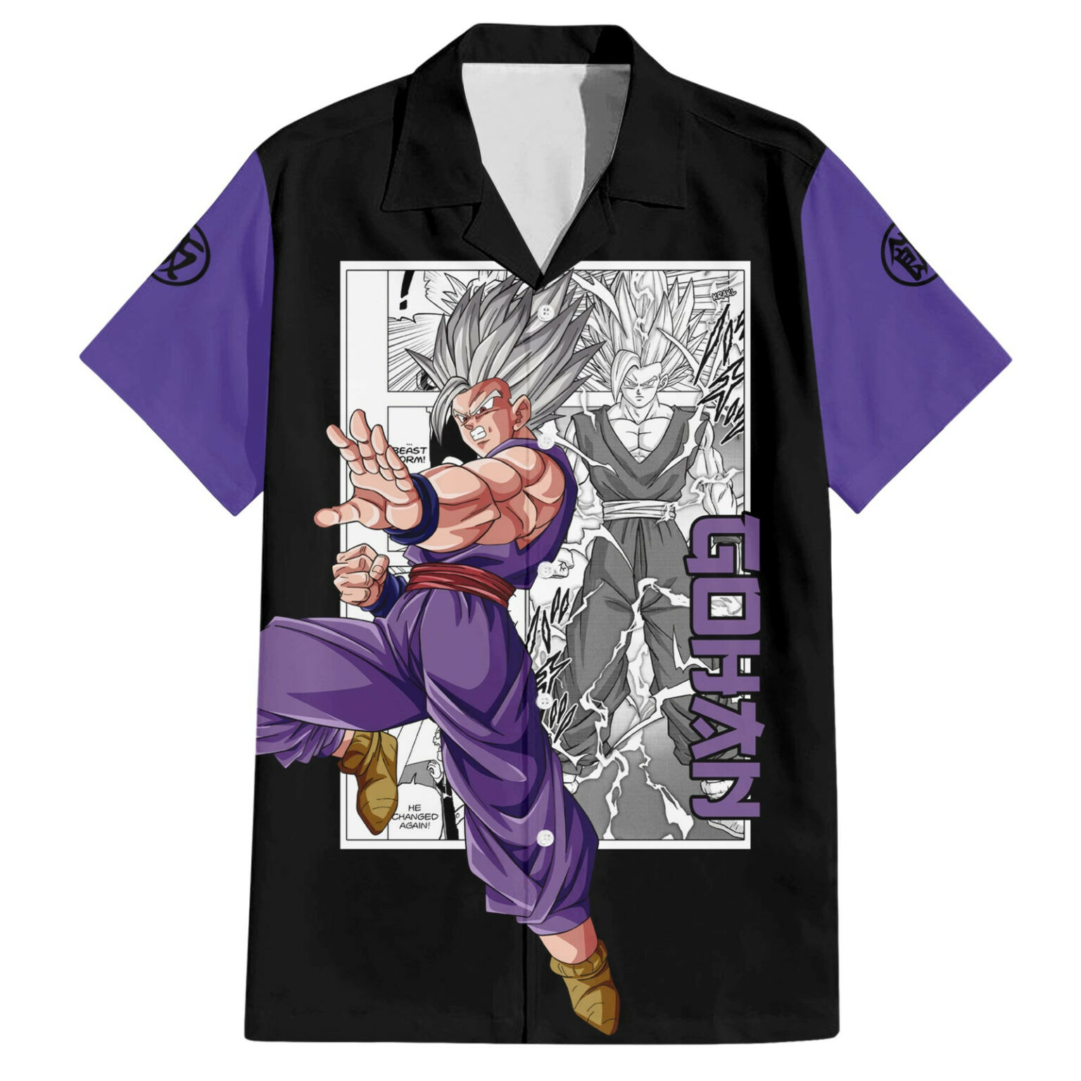 Gohan Beast Hawaiian Shirt Dragon Ball Anime Mix Manga - Unique Anime ...