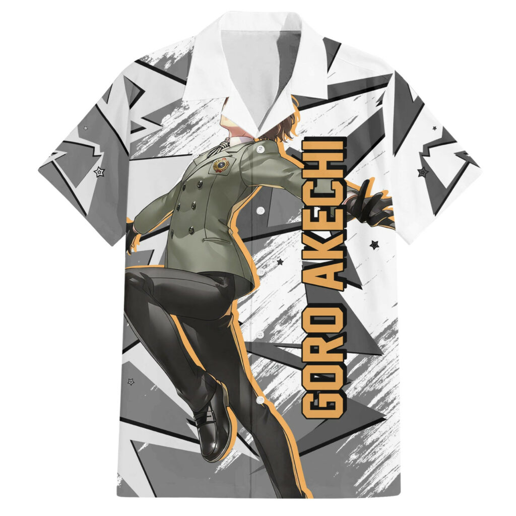 Goro Akechi Persona Hawaiian Shirt Anime Mix Polygon Cyber - Unique ...