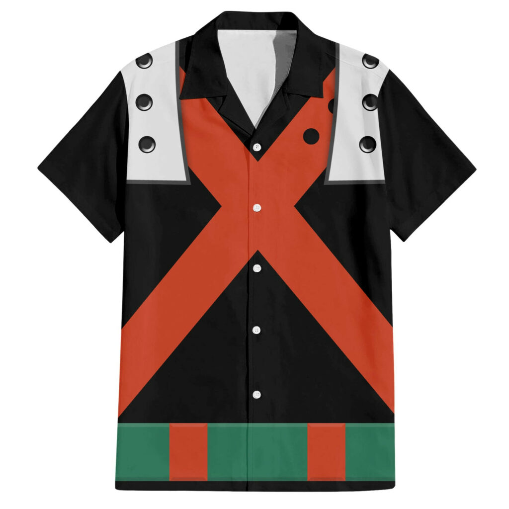 Katsuki Bakugo Uniform Hero Anime Hawaiian Shirt - Unique Anime Apparel ...