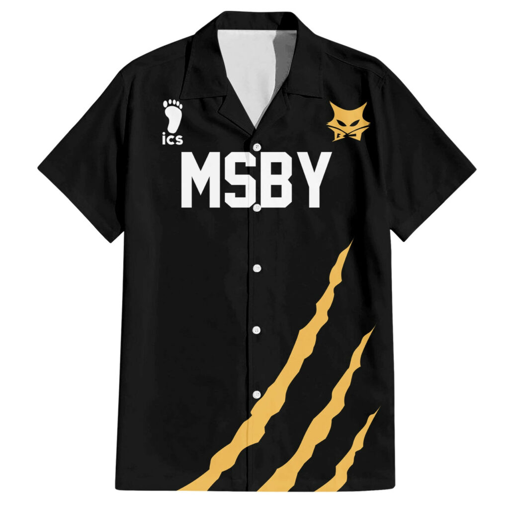 MSBY Black Jackal Hawaiian Shirt - Unique Anime Apparel for Fans