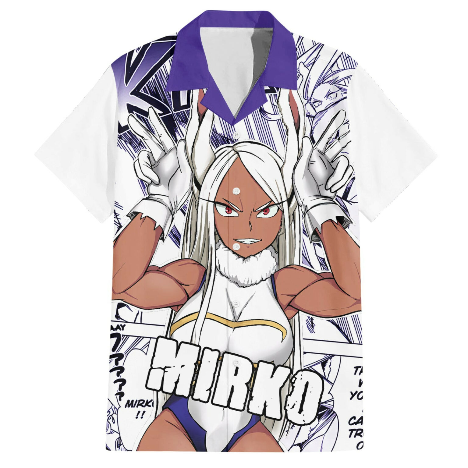 Mirko Hawaiian Shirt My Hero Academia - Unique Anime Apparel for Fans