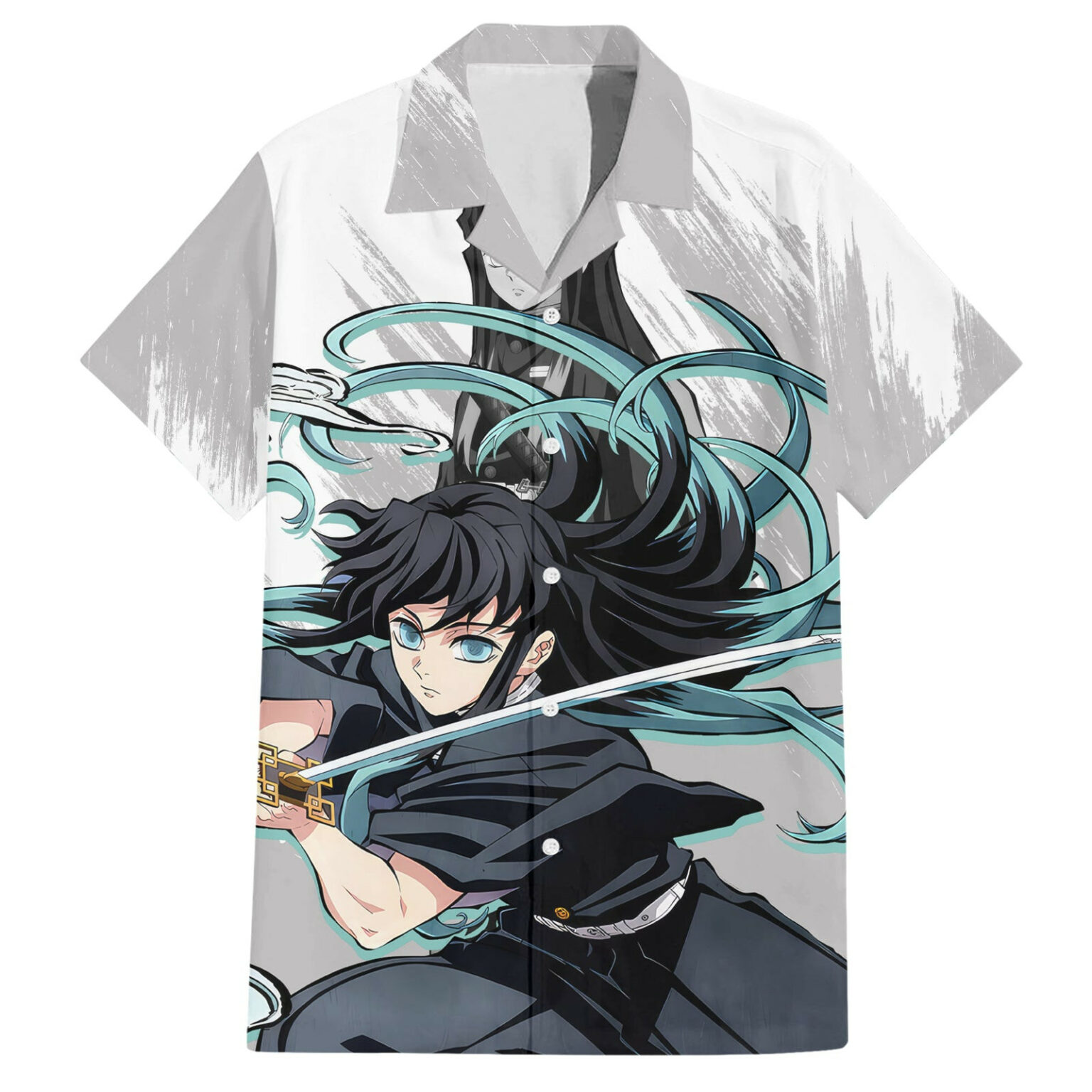 Muichiro Tokito Hawaiian Shirt Demon Slayer - Unique Anime Apparel for Fans