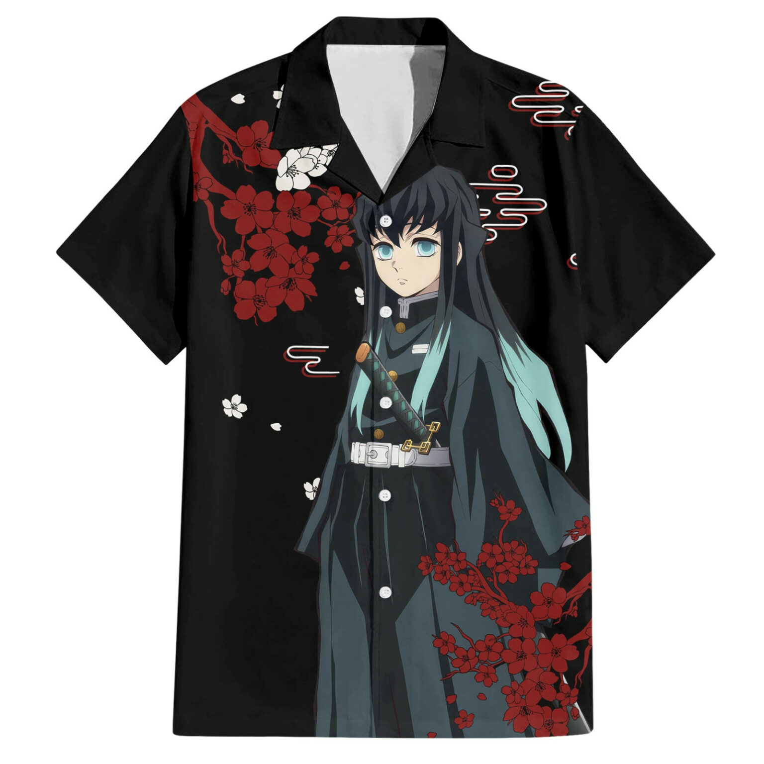 Muichiro Tokito Japan Style Hawaiian Shirt - Unique Anime Apparel for Fans