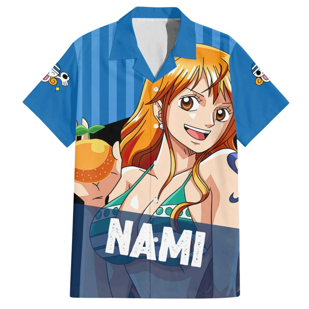 Nami Cat Burglar Anime Hawaiian Shirt - Unique Anime Apparel for Fans