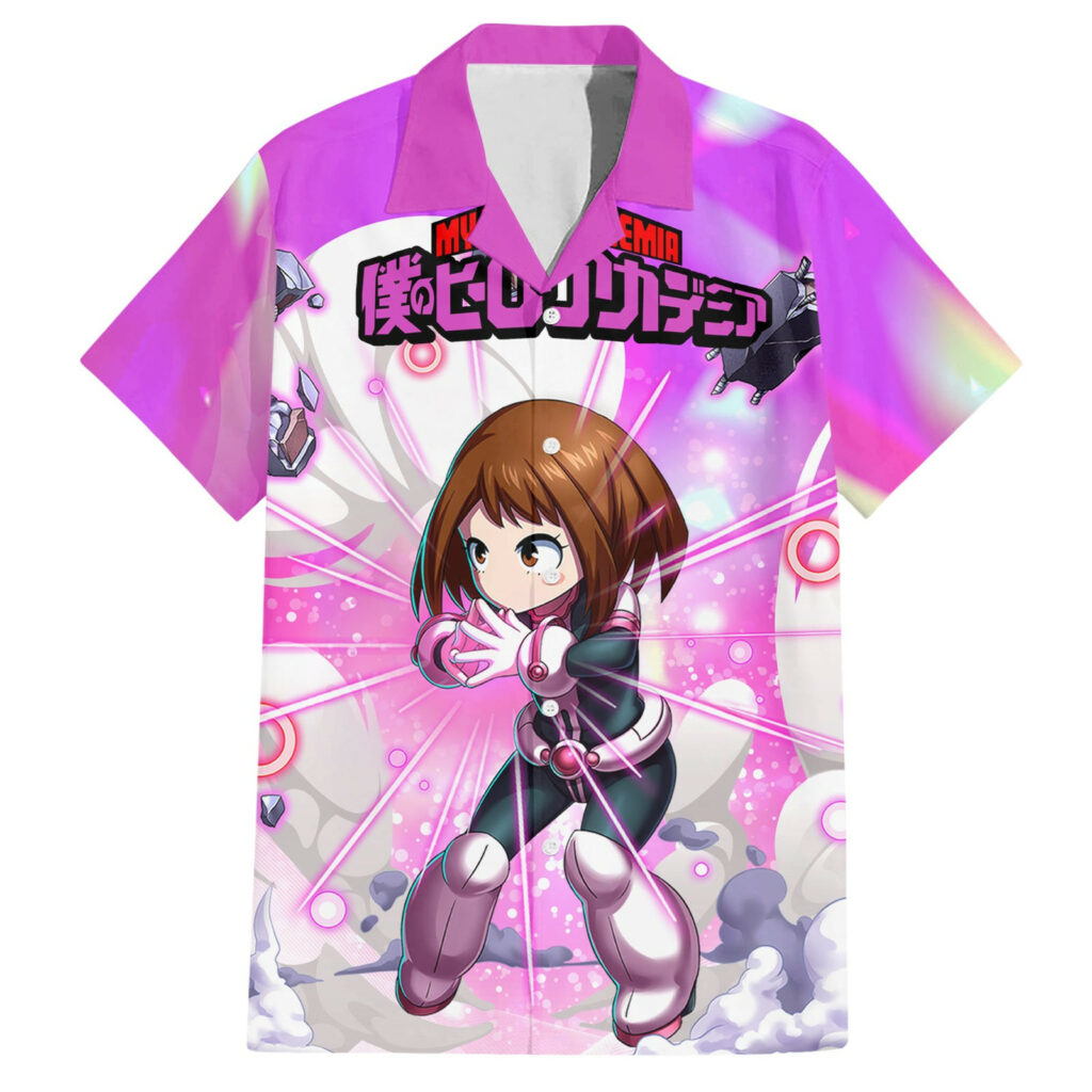 Ochako Uraraka Hawaiian Shirt Anime - Unique Anime Apparel for Fans