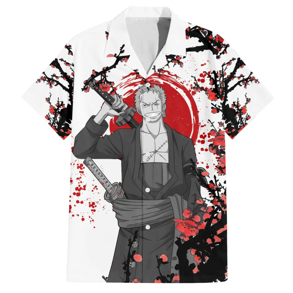 Roronoa Zoro Anime One Piece Japan Style Hawaiian Shirt - Unique Anime ...