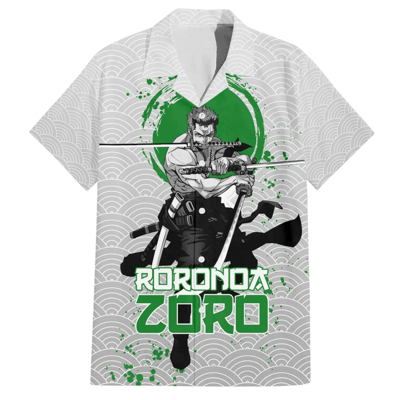 Roronoa Zoro One Piece Hawaiian Shirt Anime Mix Japan Pattern - Unique ...