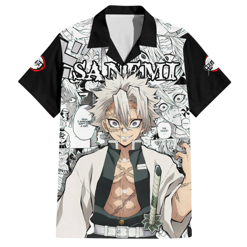 Sanemi Shinazugawa Hawaiian Shirt Demon Slayer Anime - Unique Anime ...
