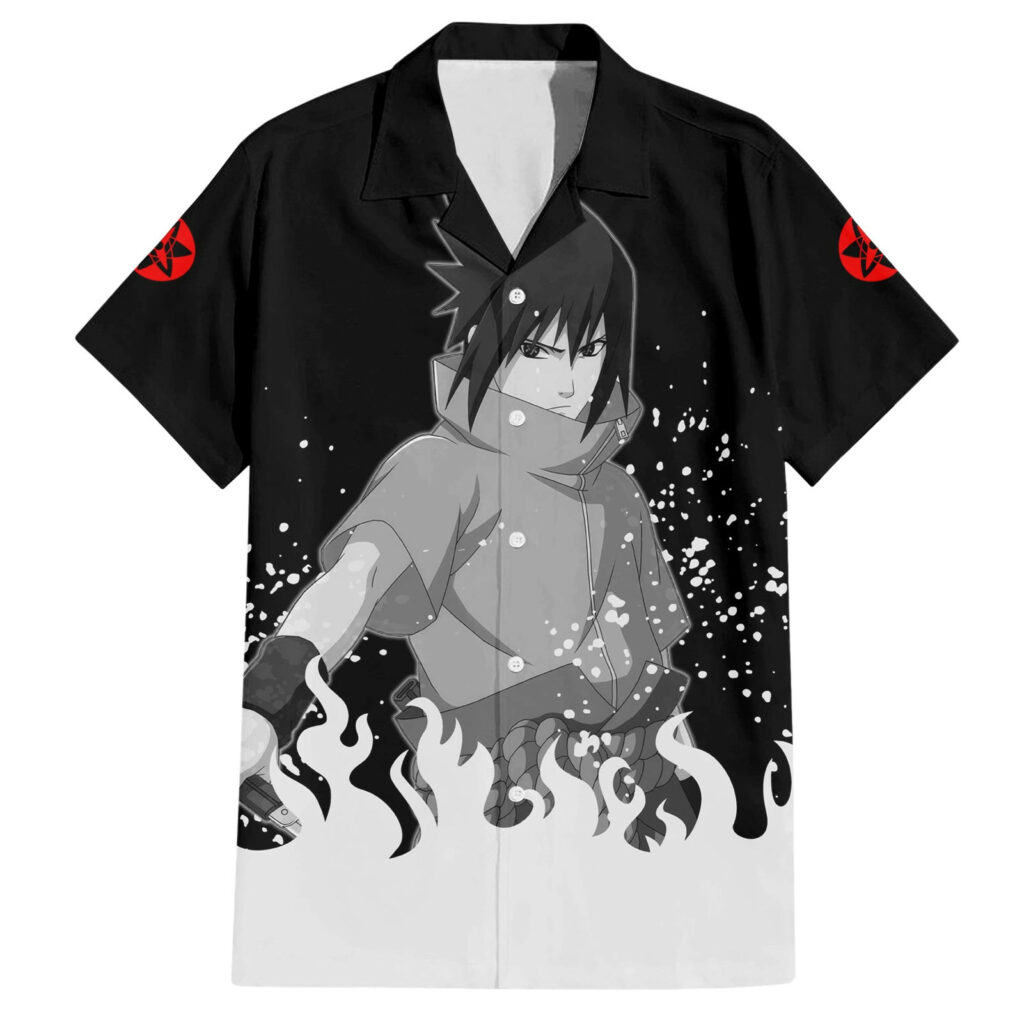 Sasuke Uchiha Hawaiian Shirt Naruto - Unique Anime Apparel for Fans