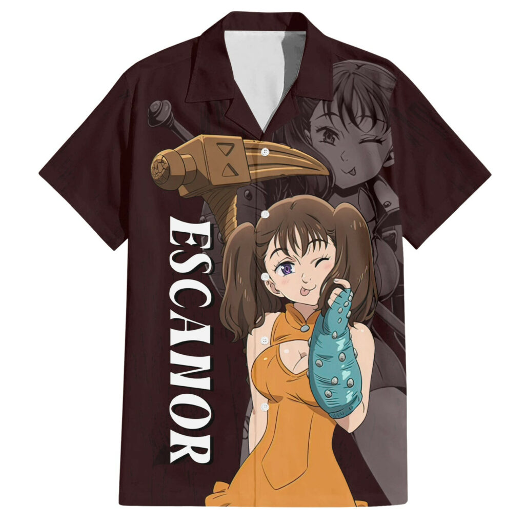 Serpent Sin of Envy Diane Hawaiian Shirt - Unique Anime Apparel for Fans