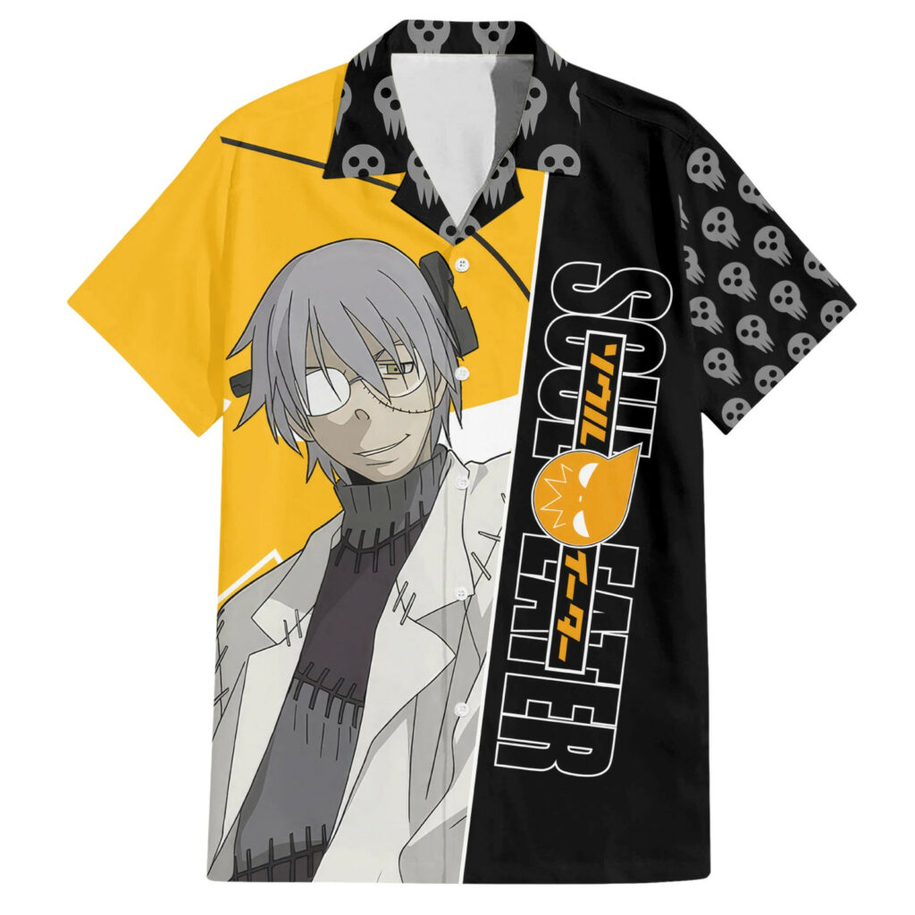 Stein Franken Soul Eater Hawaiian Shirt Anime Art Mix With Skull ...