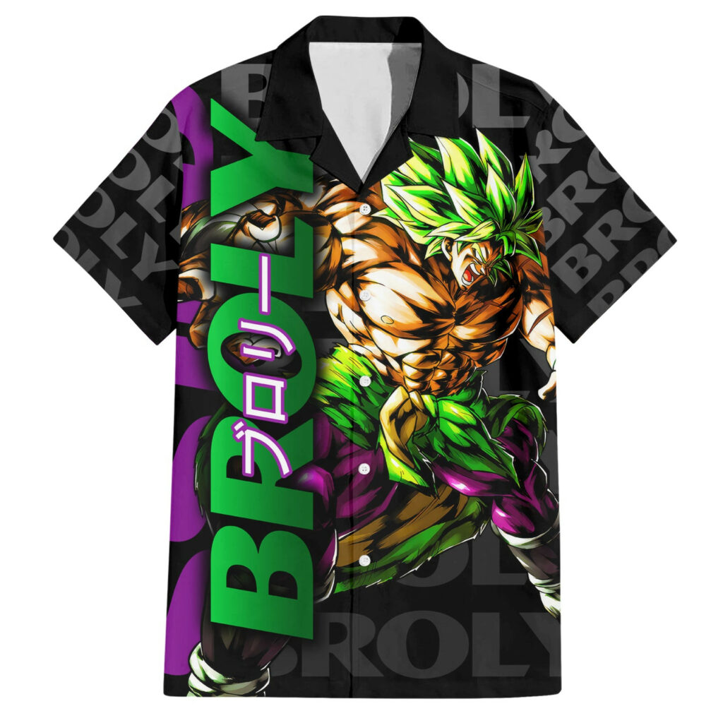 Super Saijan Broly Dragon Ball Hawaiian Shirt Anime Mix Pattern ...