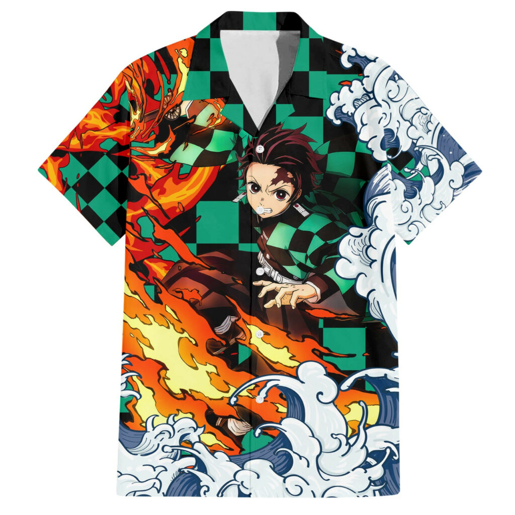 Tanjiro Demon Slayer Hawaiian Shirt Anime Mix Japan Pattern - Unique ...