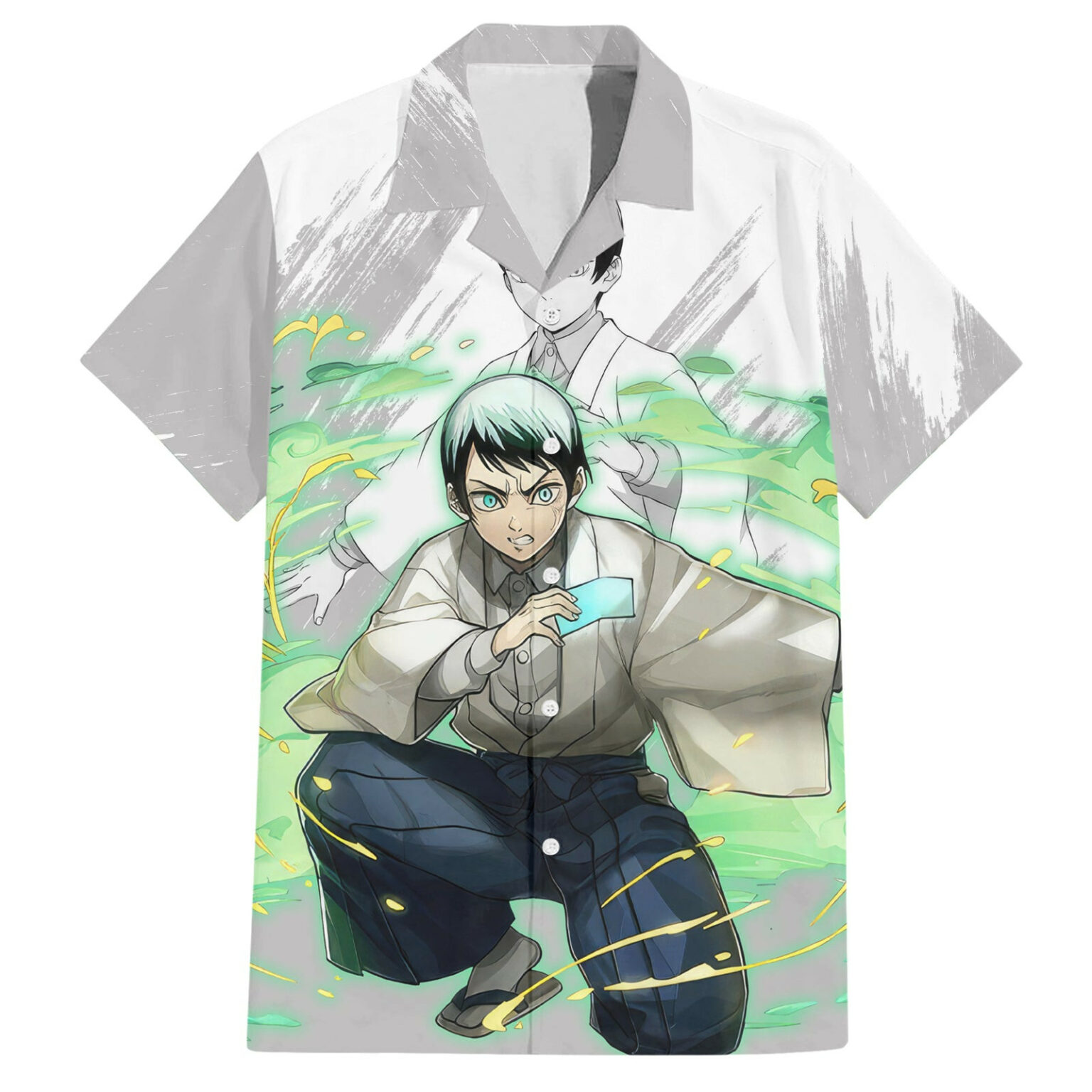 Yushiro Hawaiian Shirt Demon Slayer - Unique Anime Apparel for Fans