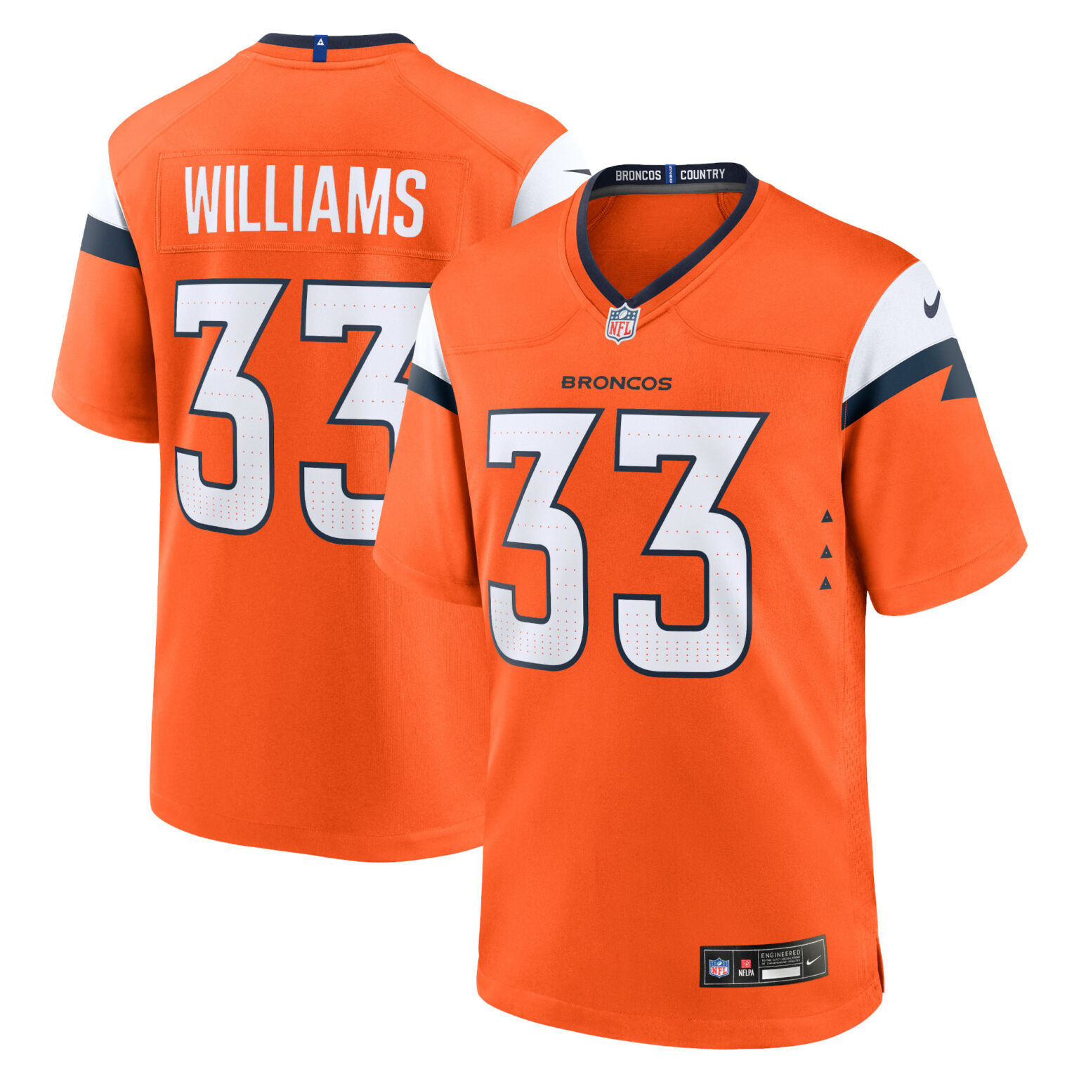 Javonte Williams Denver Broncos Nike Mile High Collection Game Jersey ...